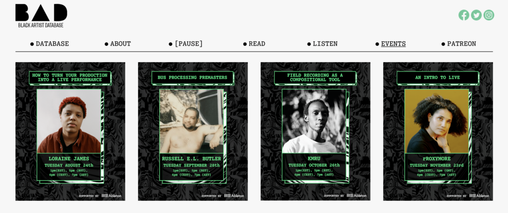 Black Artist Database announce free production masterclasses for ...